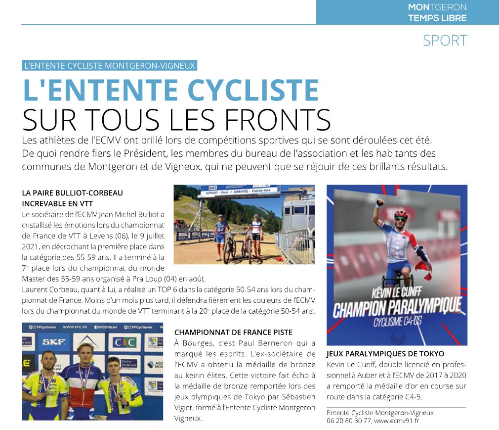 DANS LA PRESSE | L’ECMV dans le journal municipal de Montgeron – Comité ...